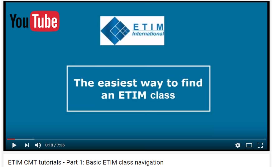 Move The easiest way to find an ETIM Class - Etim : Etim